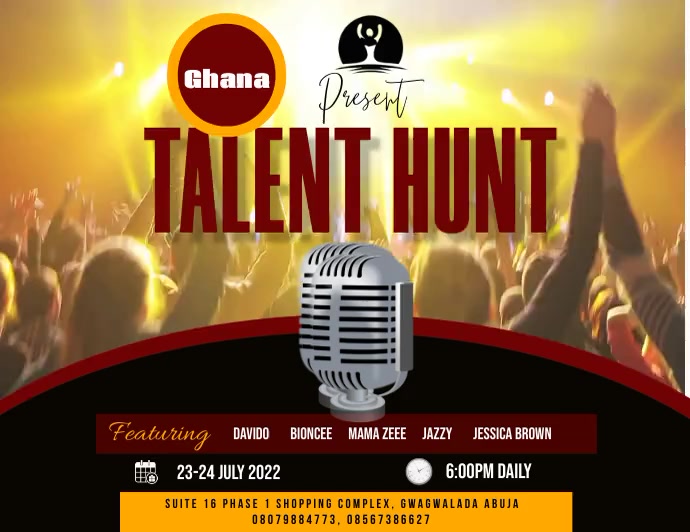 Talent Hunt Template | PosterMyWall