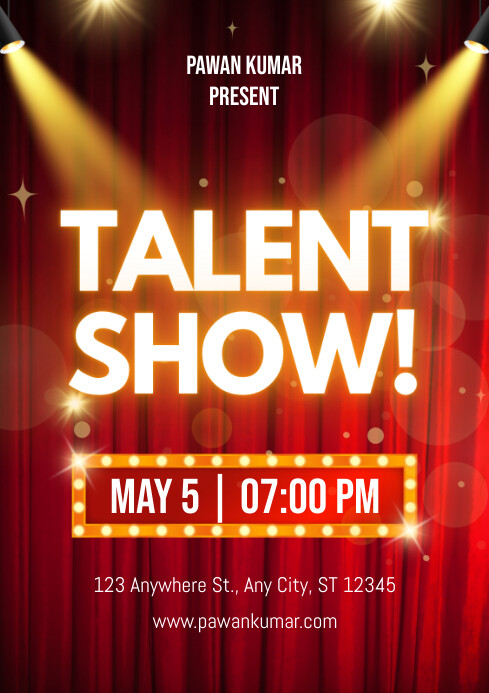 talent Show Template | PosterMyWall
