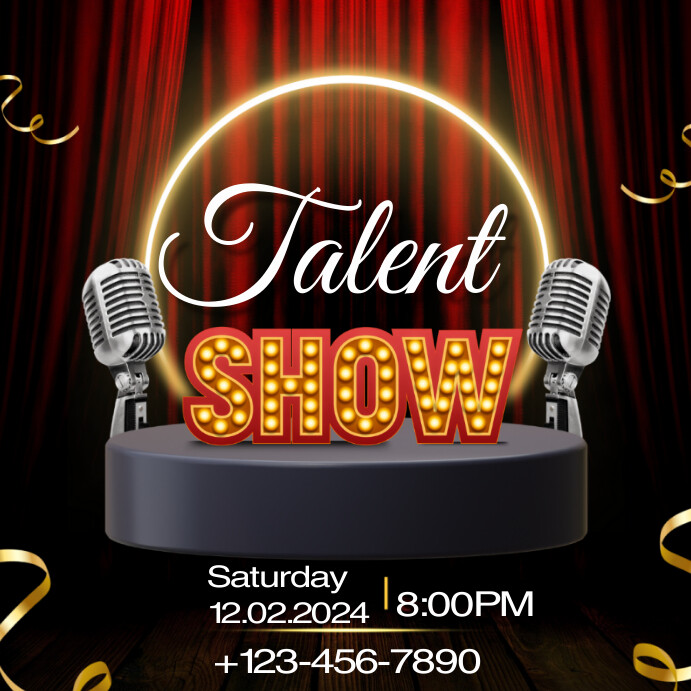 Plantilla de Talent show | PosterMyWall