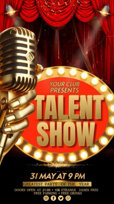 Talent Show Template | PosterMyWall