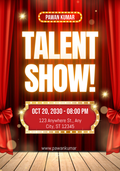 Plantilla de Talent Show | PosterMyWall