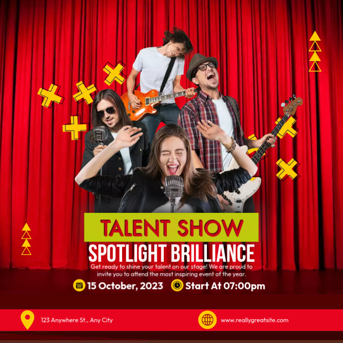 TALENT SHOW Template | PosterMyWall