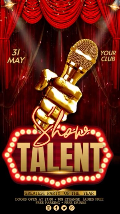 Talent Show Template | PosterMyWall