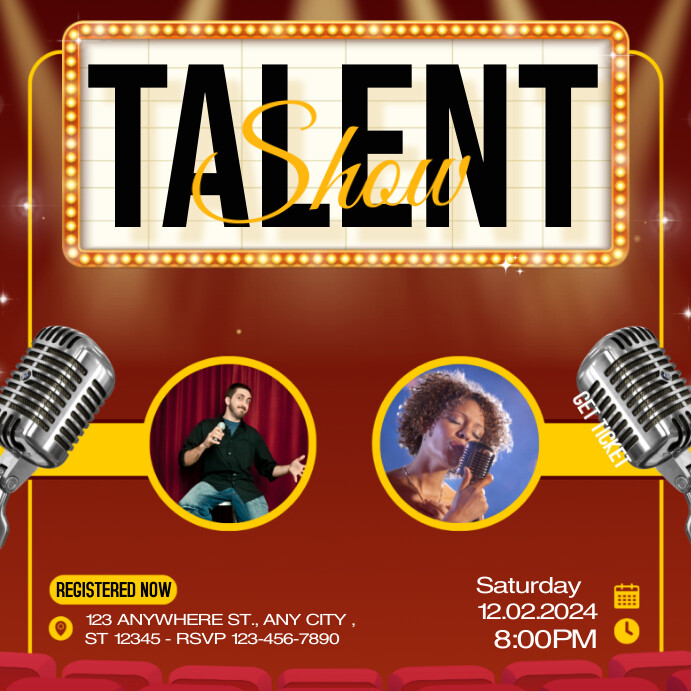 Plantilla de Talent show | PosterMyWall