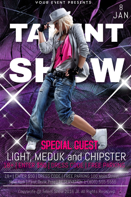 Talent Show Template | PosterMyWall