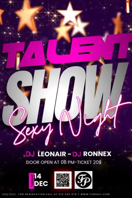 Plantilla de Talent Show Poster | PosterMyWall