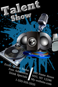 Talent Show Poster Flyer Template | PosterMyWall