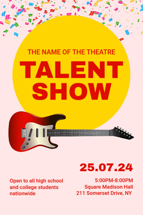 talent show9 Template | PosterMyWall