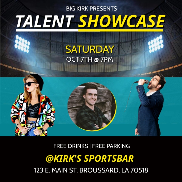 Copy of TALENT SHOWCASE FLYER TEMPLATE | PosterMyWall