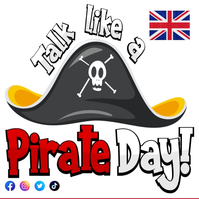Plantilla de Talk Like a Pirate Day | PosterMyWall