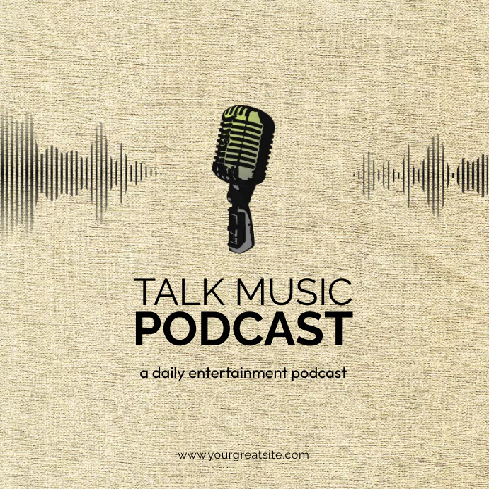 Copy of Talk Music Podcast | PosterMyWall