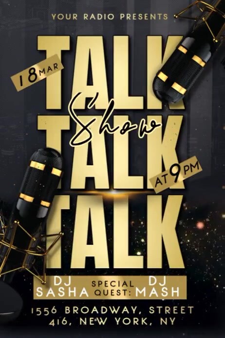 Copy of Talk Show | PosterMyWall