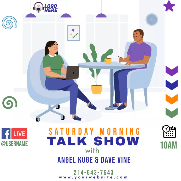 Talk show Templat | PosterMyWall