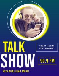 Radio Talk Show Flyer Template | PosterMyWall