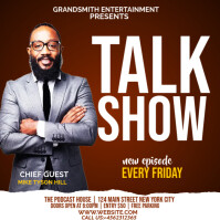 talk show flyer poster Template | PosterMyWall