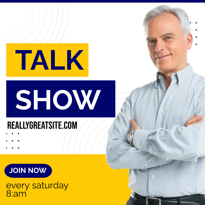 Talk Show Flyer Template | PosterMyWall