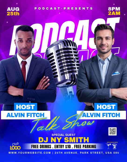 Copy of Talk Show Podcast | PosterMyWall