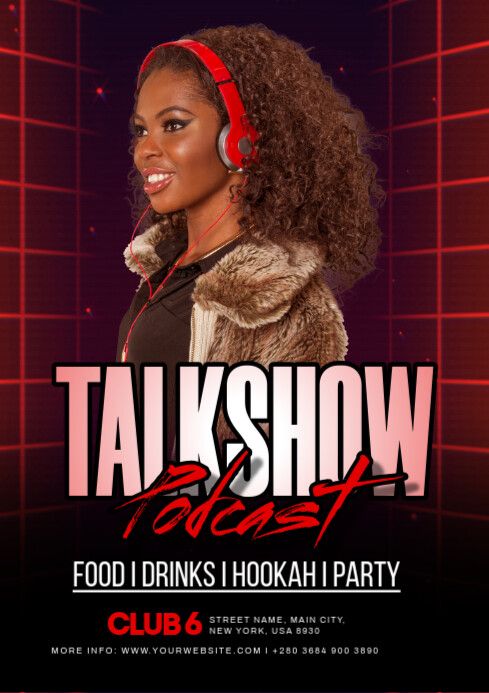Plantilla de Talk Show Podcast | PosterMyWall