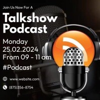 Podcast Talk Show Template | PosterMyWall