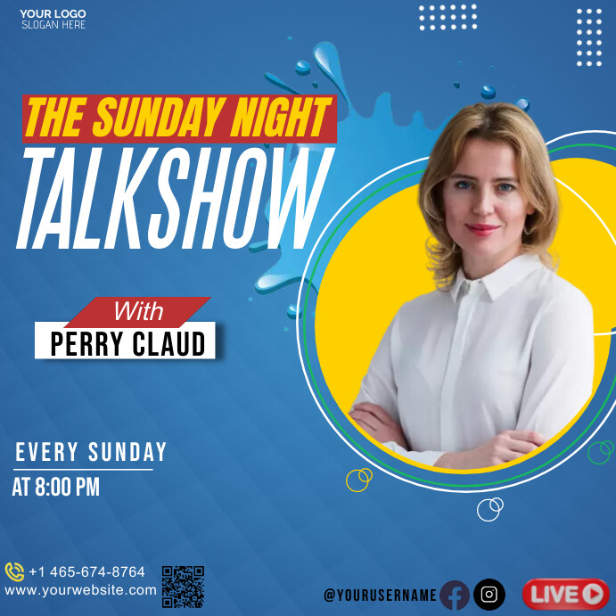 Talkshow template | PosterMyWall