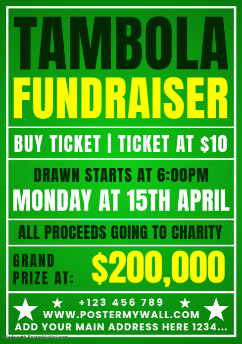 Copy of Tambola Fundraiser | PosterMyWall