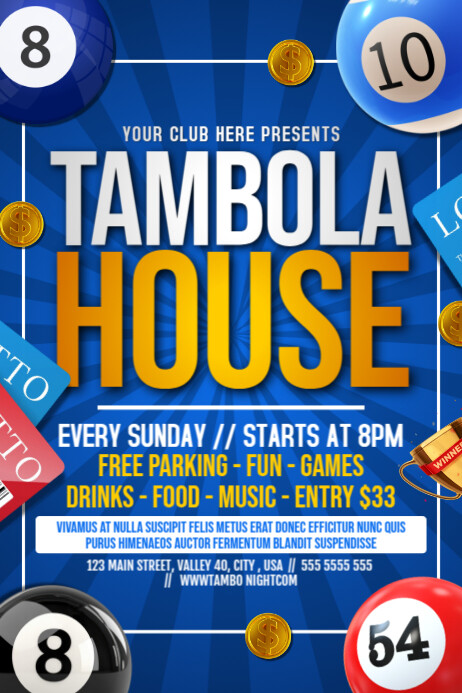 Tambola House Template | PosterMyWall