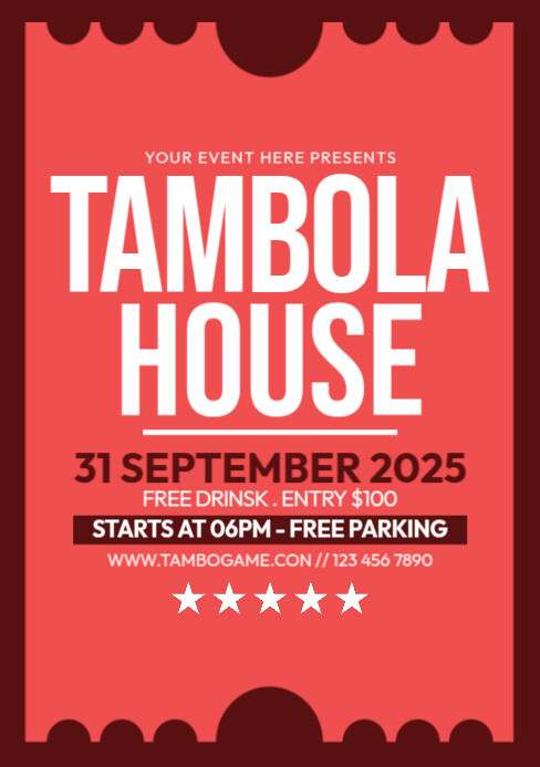 Modèle Tambola House | PosterMyWall
