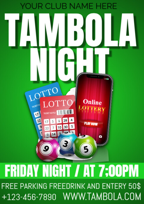 TAMBOLA NIGHT Template | PosterMyWall