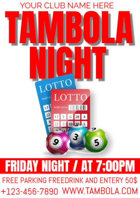 TAMBOLA NIGHT Template | PosterMyWall