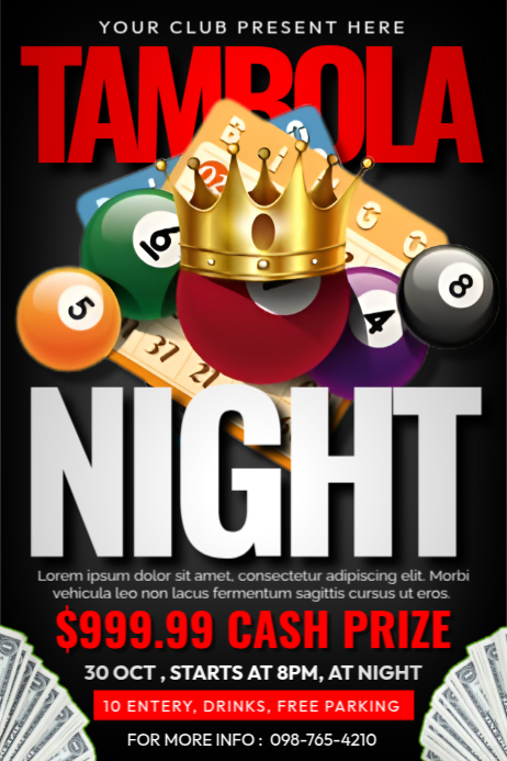 Tambola Night Template | PosterMyWall