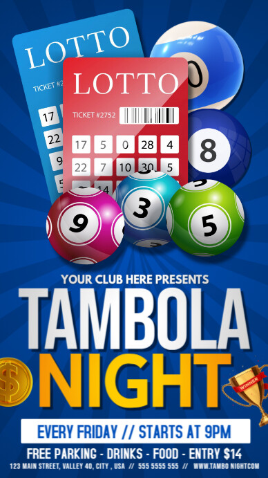 Plantilla de Tambola Night | PosterMyWall
