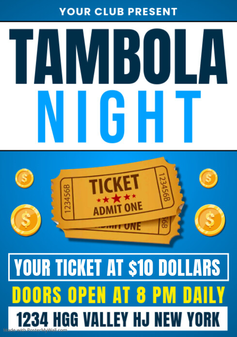 Tambola Night Template | PosterMyWall