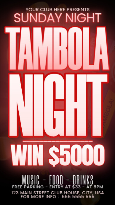 Tambola Night Template | PosterMyWall