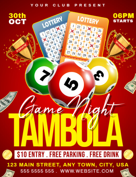 Tambola Night Template | PosterMyWall