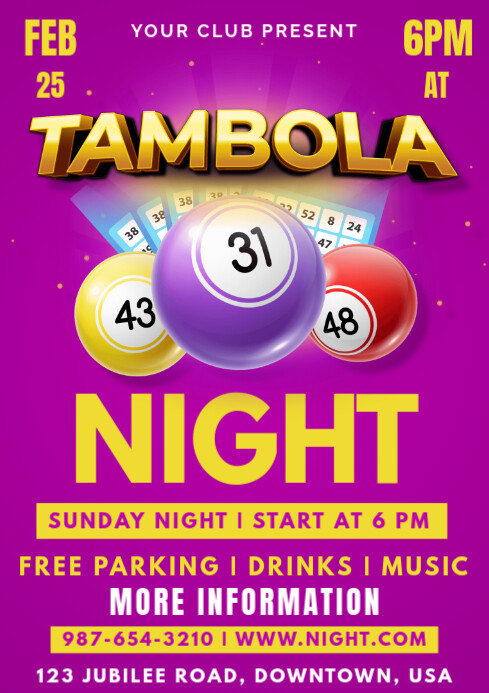 Copy of Tambola Night | PosterMyWall