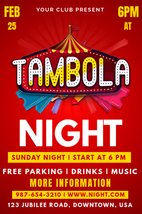 Tambola Night Template | PosterMyWall