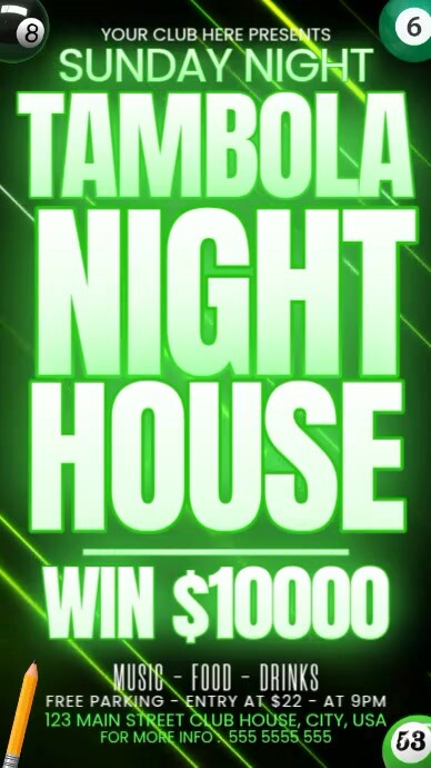 Tambola Night House Template | PosterMyWall