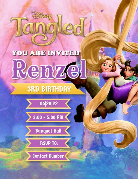 Tangled Template | PosterMyWall