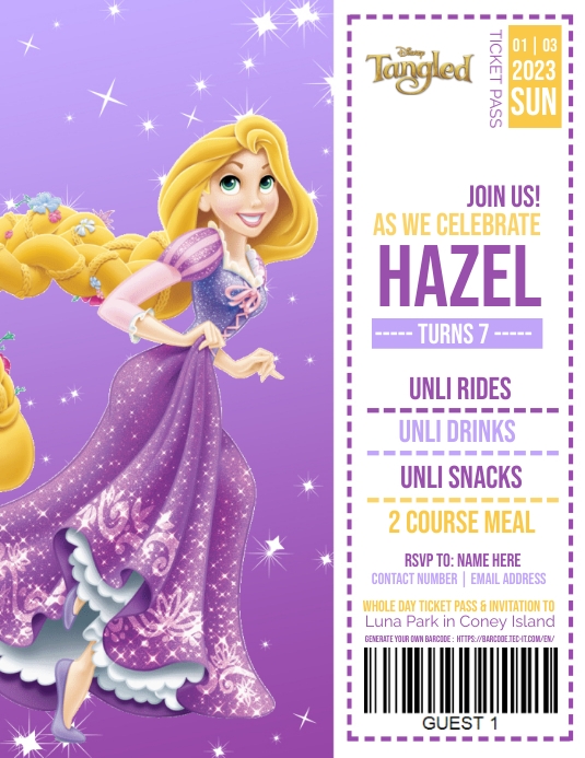 Tangled Template | PosterMyWall