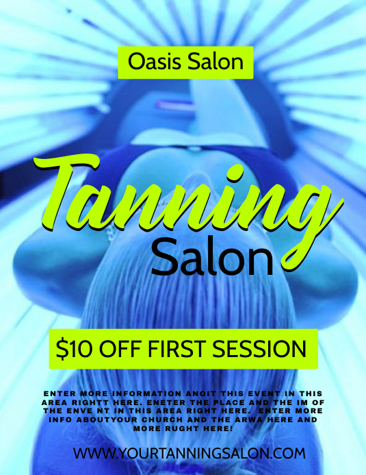 TANNING Template | PosterMyWall