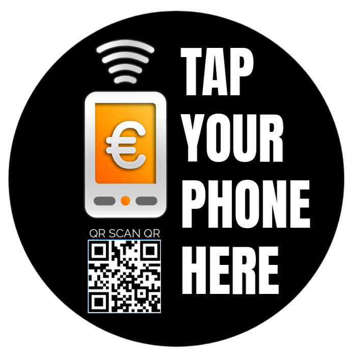 TAP YOUR PHONE HERE Template | PosterMyWall