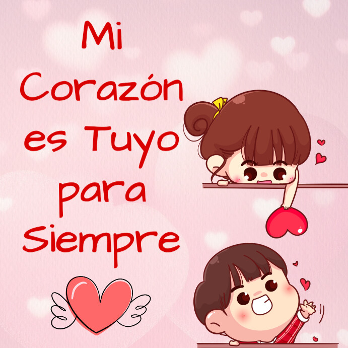 Tarjeta de amor, mi corazón es tuyo por siempre Template | PosterMyWall