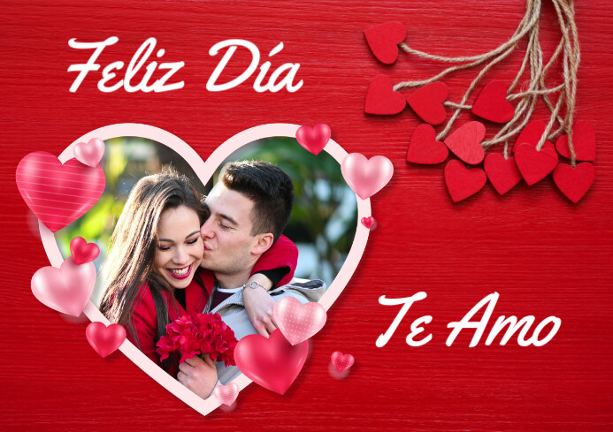 Tarjeta del día de los enamorados con foto Template | PosterMyWall