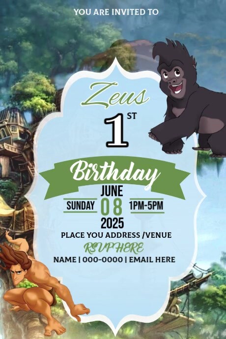 tarzan Template | PosterMyWall