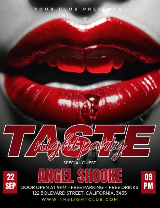 Plantilla de Taste Night Party | PosterMyWall