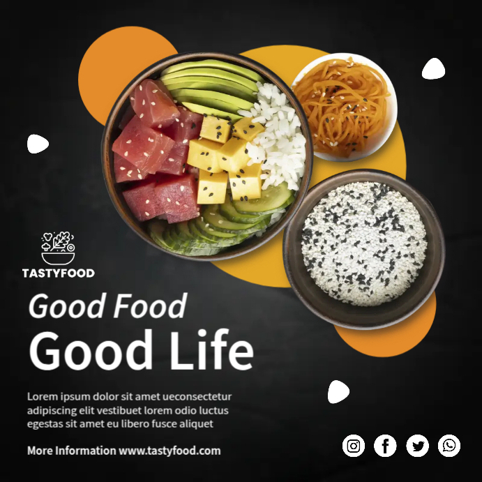 Tasty Food Template | PosterMyWall