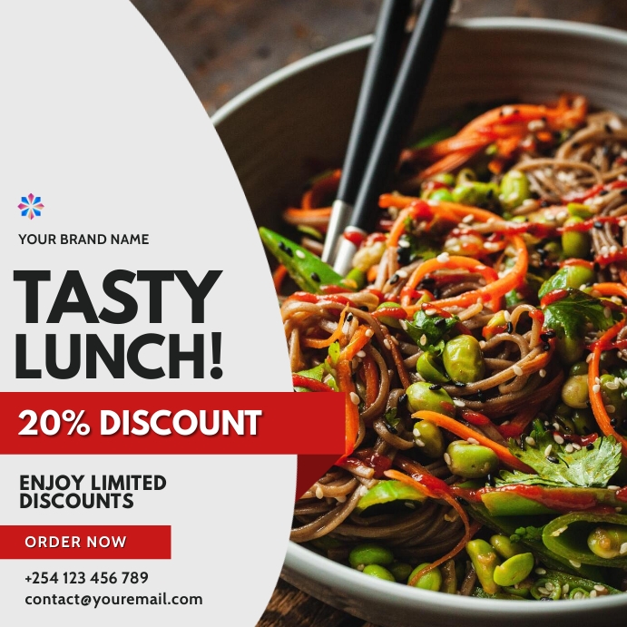 tasty food menu restaurant sale flyer Template | PosterMyWall
