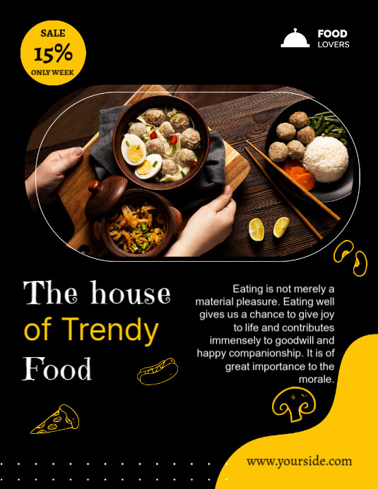 Tasty food poster template | PosterMyWall