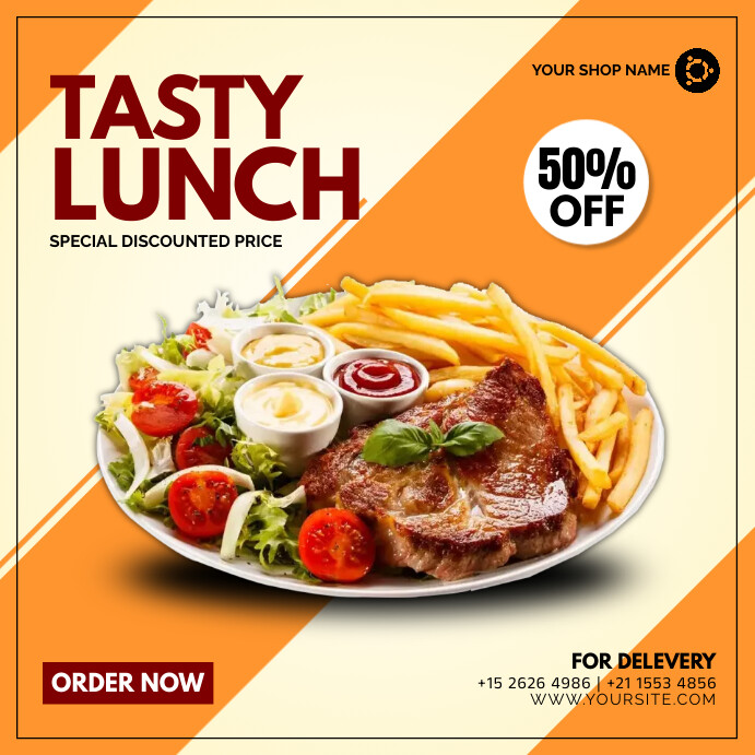 Tasty lunch special Template | PosterMyWall