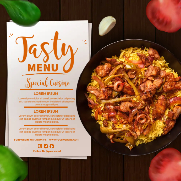 Copy of Tasty Menu | PosterMyWall
